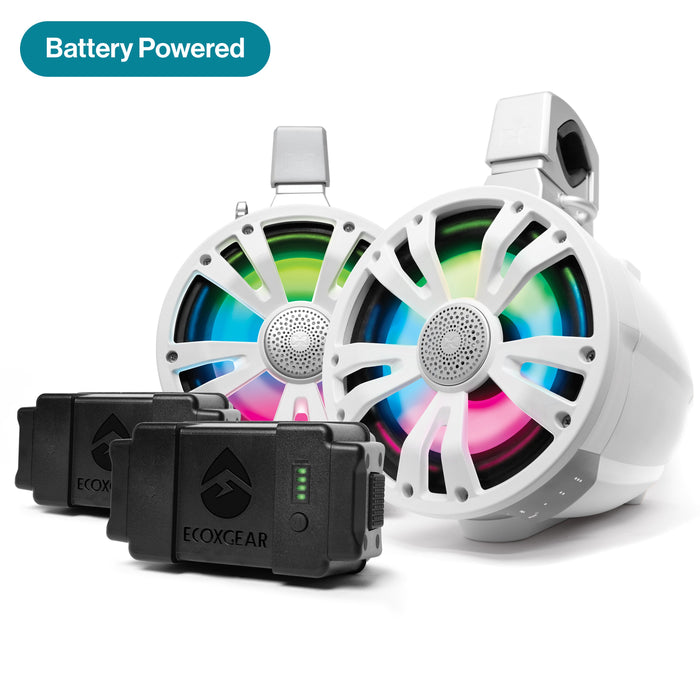 SoundExtreme by ECOXGEAR Battery Powered Tower Speakers for Boats Marine